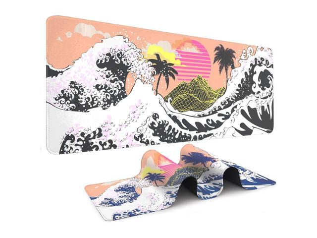 Click here for Alpha Fit Orange Sunset Great Wave Gaming Mouse Pa... prices