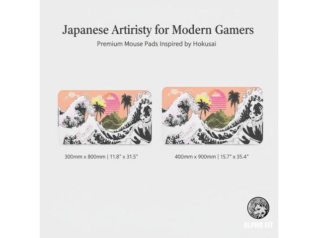 Click here for Orange Sunset Great Wave Gaming Mouse Pad XL (31.5... prices