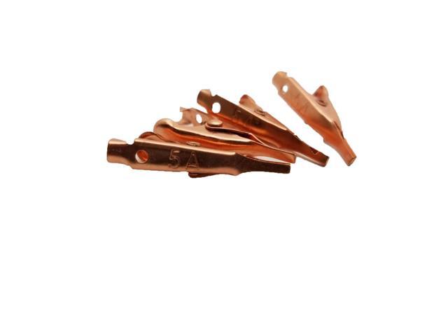 Click here for Smooth Toothless Alligator Clips Solid Copper - 4... prices