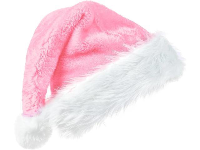Click here for Tanvia Velvet Plush Santa Hat for Men Women - Plus... prices
