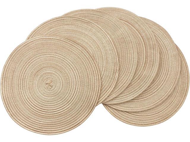 Click here for Tanvia 6 Pack 15 Inch Round Braided Placemats  Was... prices