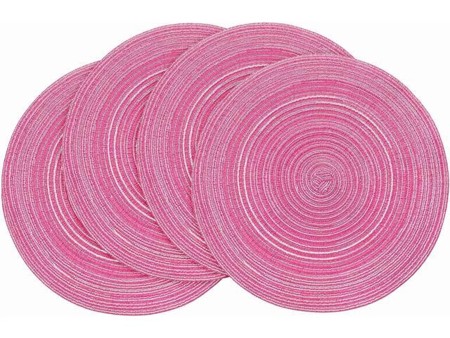 Click here for Tanvia 4 Pack 15 Inch Round Braided Placemats  Was... prices