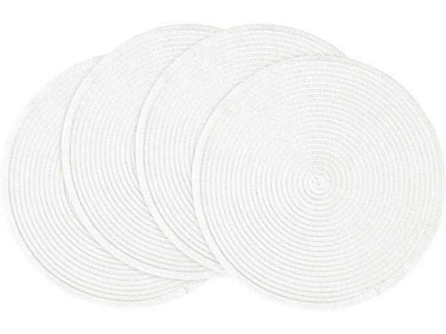 Click here for Tanvia 6 Pack 15 Inch Round Braided Placemats  Was... prices