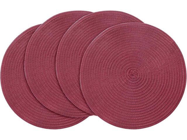 Click here for Tanvia 4 Pack 15 Inch Round Braided Placemats  Was... prices