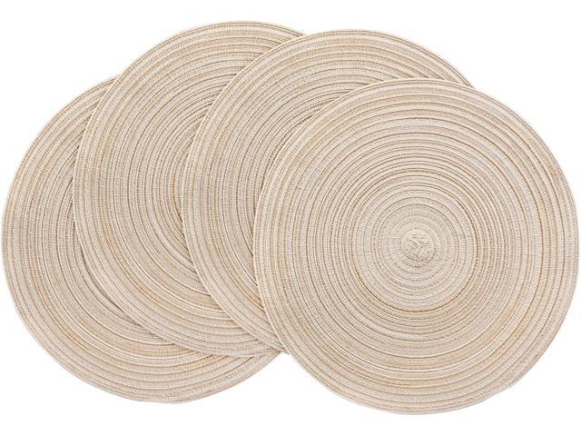 Click here for Tanvia 6 Pack 15 Inch Round Braided Placemats  Was... prices