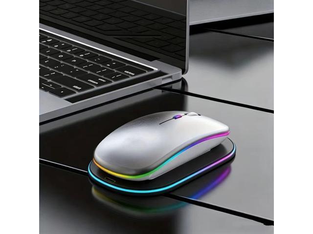 Click here for Rechargeable Wireless Mouse RGB Backlit 2.4G USB O... prices