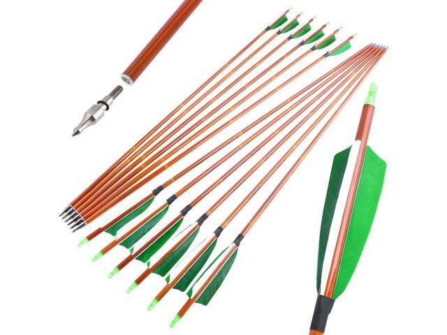 Click here for SHARROW 30 Inch Archery Carbon Arrows Bamboo Patte... prices
