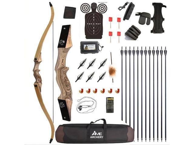 Click here for BLACK HUNTER Wooden Recurve Bow Hunting Takedown B... prices