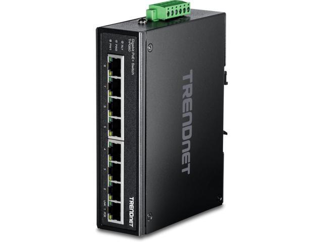 Click here for TRENDnet 8-Port Industrial Gigabit PoE+ DIN-Rail S... prices