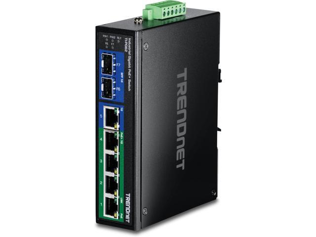 Click here for TRENDnet 7-Port Industrial Gigabit PoE+ DIN-Rail S... prices