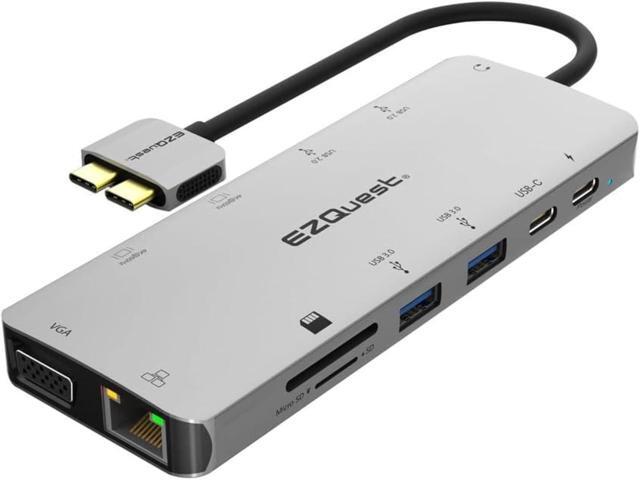 Click here for EZQuest USB C Hub 13 in 2 with 2 HDMI 4K  VGA  1GB... prices