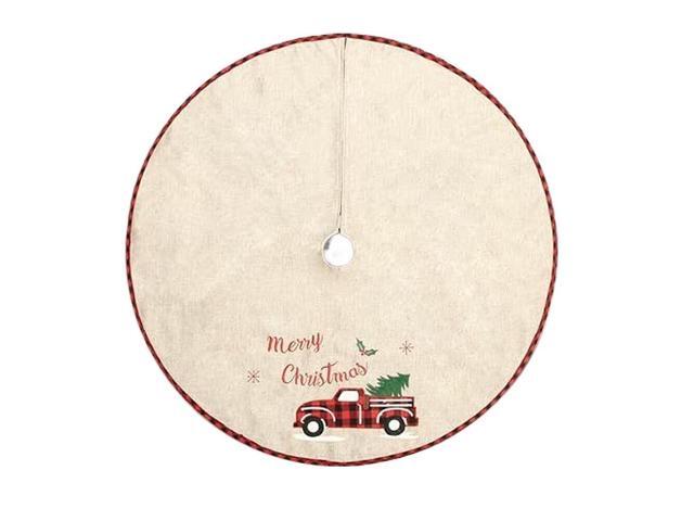 Click here for Idealforce Red Vintage Christmas Tree Skirt - Fest... prices