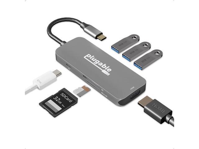 Click here for Plugable USB-C Hub 7-in-1  Driverless USB C Hub Co... prices