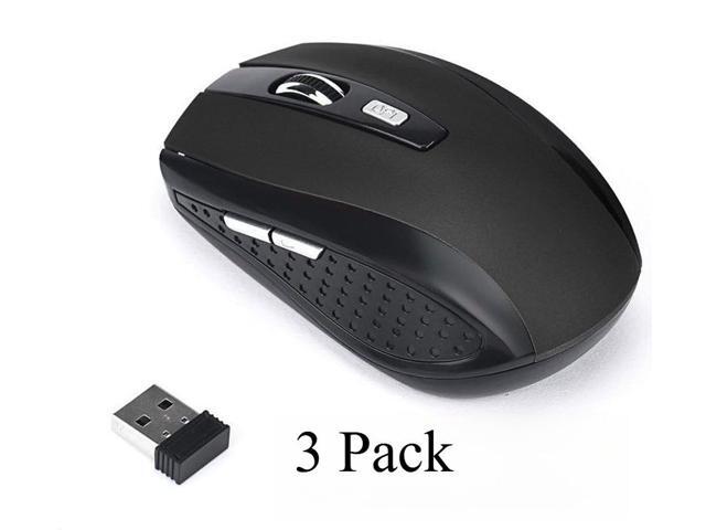 Click here for 3 Pack black Portable 2.4GHz Wireless Mouse USB Op... prices