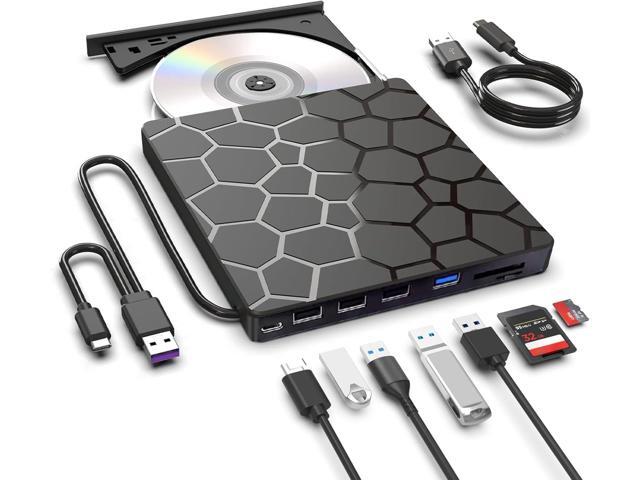 Click here for SOEWIOU External CD DVD Drive 8 in 1 USB 3.0 and T... prices