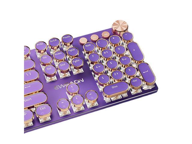 Click here for Typewriter Style Mechanical Gaming Keyboard White... prices