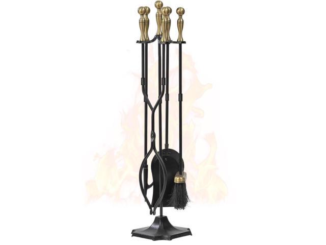 Click here for AMAGABELI Garden & Home 5 Pcs Fireplace Tools Bras... prices