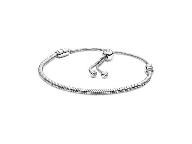 Click here for PANDORA Moments Snake Chain Slider Bracelet - Char... prices