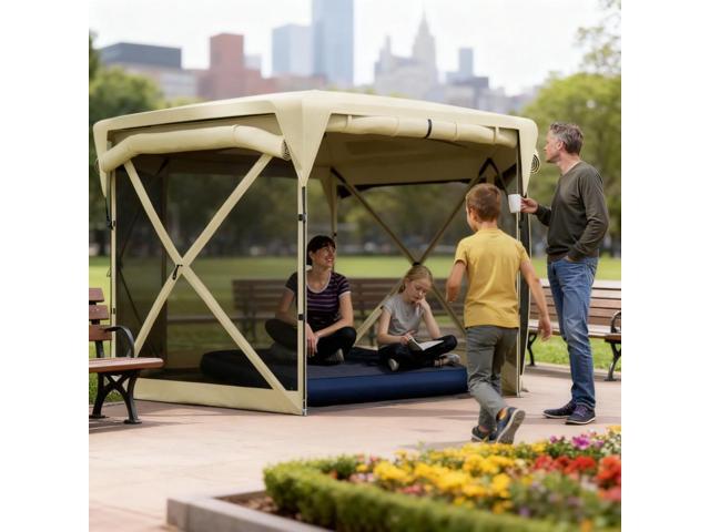 Click here for 11 x 11ft Pop Up Tent with Removable Roof Cover prices