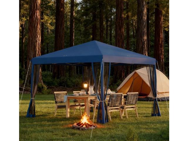 Click here for Height Adjustable Pop Up Canopy Tent Instant Gazeb... prices