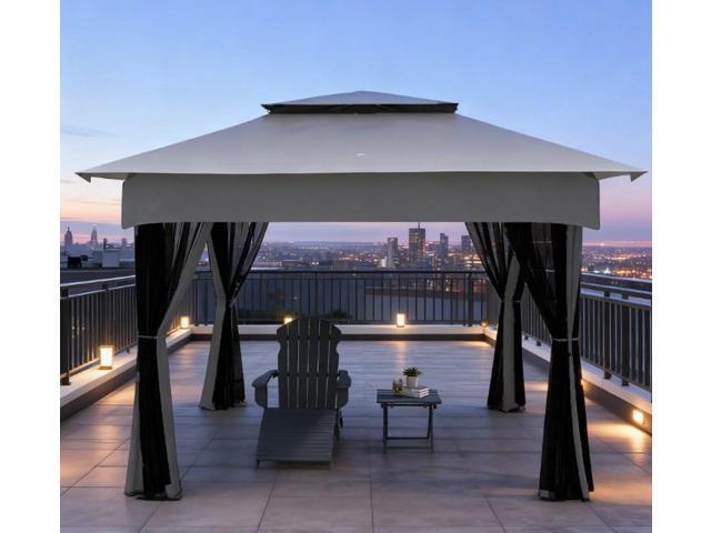 Click here for Easy to Setup Foldable Gazebo Outdoor Patio Pop Up... prices