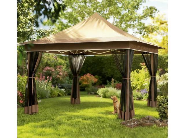 Click here for Adjustable Height Pop Up Tent Canopy Tent with Mes... prices