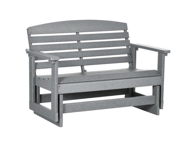 Click here for 2-Person Outdoor Glider Bench Patio Double Swing R... prices