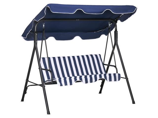 Click here for 3-Seat Outdoor Patio Swing Chair with Removable Cu... prices