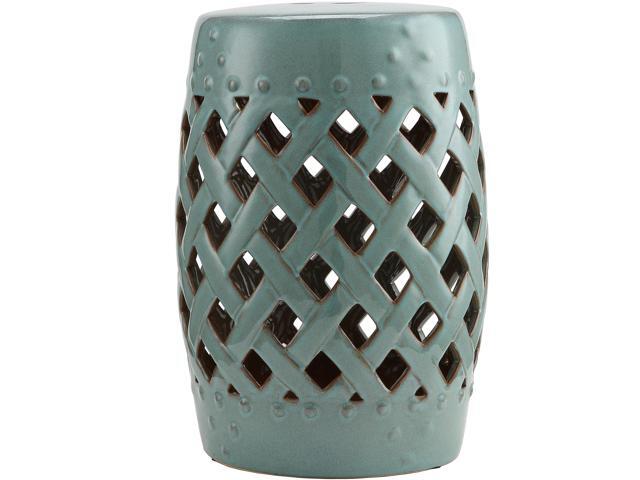 Click here for 13 x 18 Ceramic Garden Stool with Woven Lattice De... prices