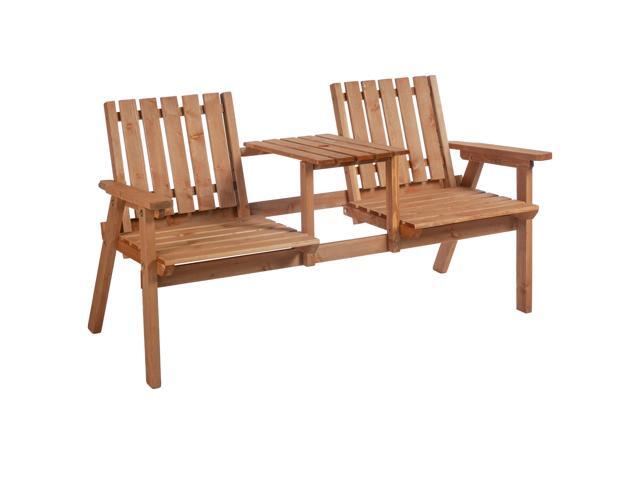 Click here for Patio Bench  Garden Bench with Middle Table and Um... prices