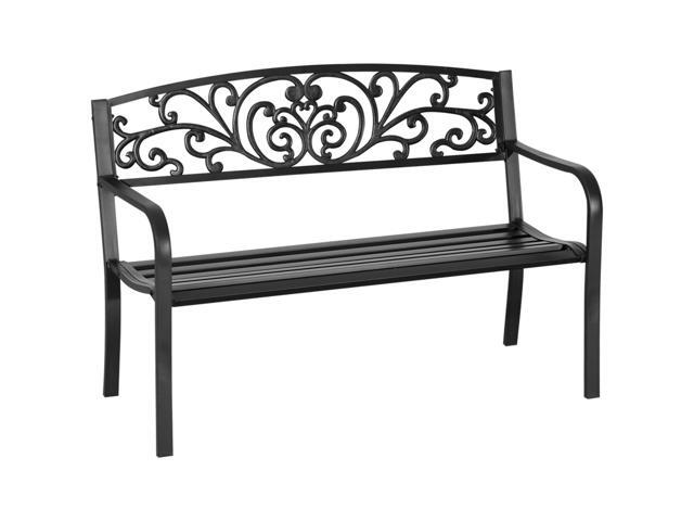 Click here for 50 Outdoor Bench  Metal Garden Bench with Floral P... prices