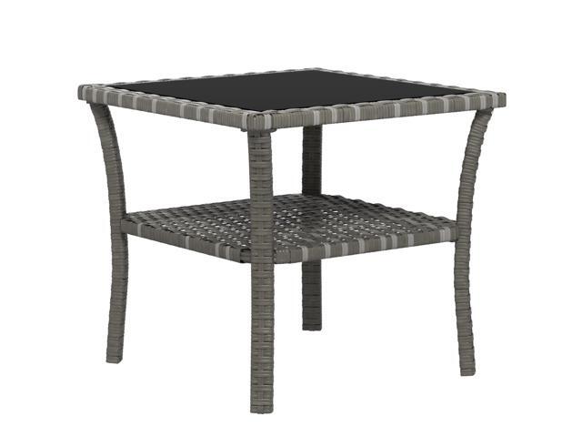 Click here for Rattan Side Table  Outdoor End Table with Storage... prices