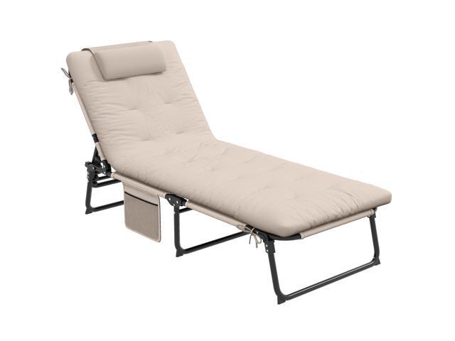 Click here for Folding Chaise Lounge with 4-level Reclining Back... prices
