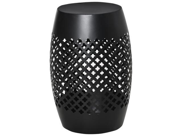 Click here for 12.5 Steel Patio End Table  Round Hollow Drum Side... prices