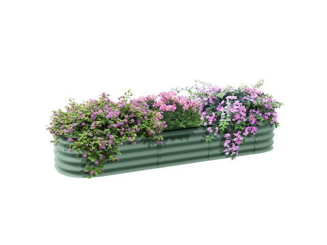 Click here for 6.4 x 2 x 1 Galvanized Raised Garden Bed Kit  Outd... prices