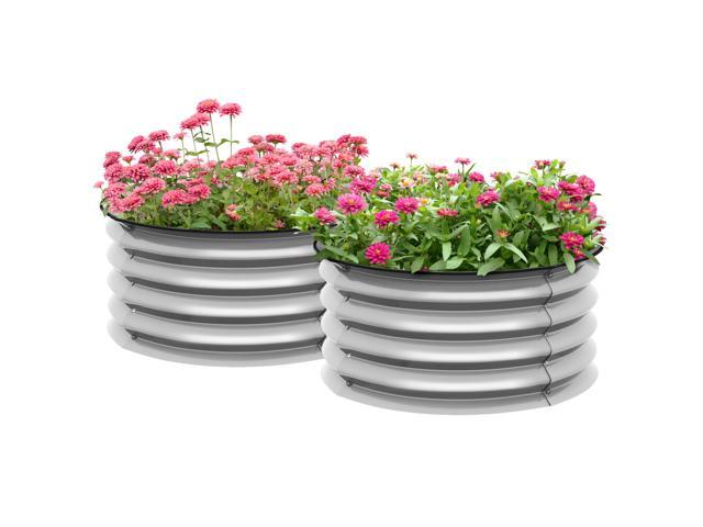 Click here for Galvanized Raised Garden Bed Set of 2  Planters fo... prices