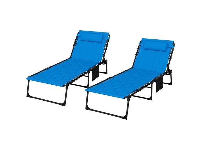Click here for Folding Chaise Lounge Set with 5-level Reclining B... prices