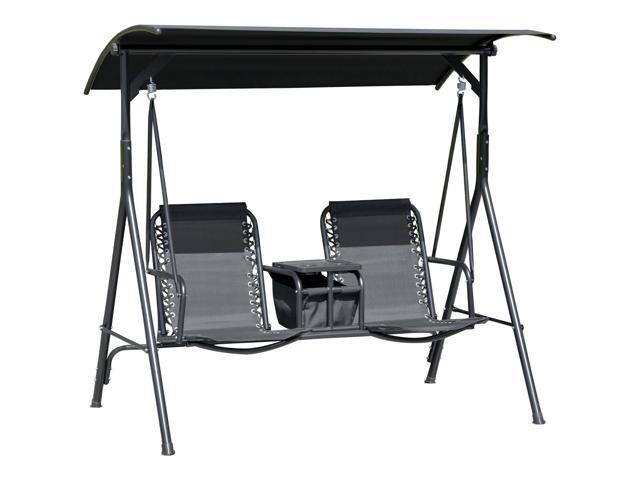 Click here for 2-Seat Patio Swing Chair  Outdoor Canopy Swing Gli... prices