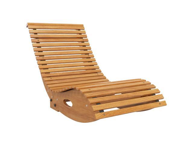 Click here for Outdoor Rocking Chair with Slatted Seat and High B... prices