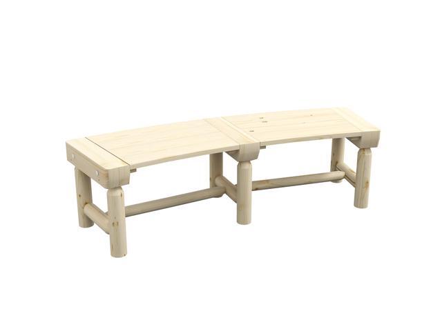 Click here for Wooden Garden Bench  Semicircular Round Outdoor Tr... prices