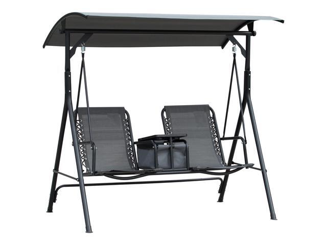 Click here for 2-Seat Patio Swing Chair  Outdoor Canopy Swing Gli... prices