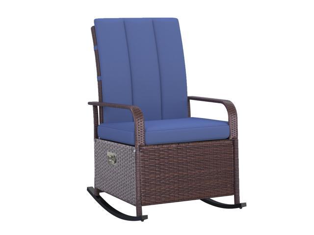 Click here for Wicker Outdoor Rocking Chair  Patio Recliner with... prices