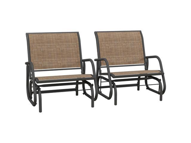 Click here for Porch Glider Set of 2  Metal Frame Swing Glider Ch... prices