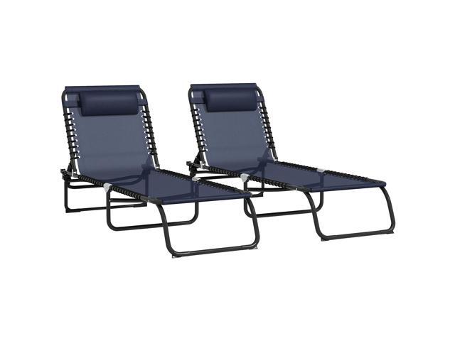 Click here for Folding Chaise Lounge Pool Chair Set of 2  Patio S... prices