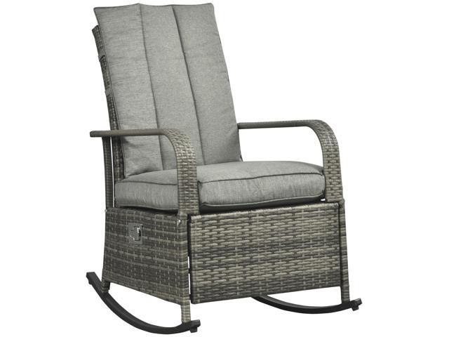 Click here for Outdoor Rattan Rocking Chair Patio Recliner with S... prices