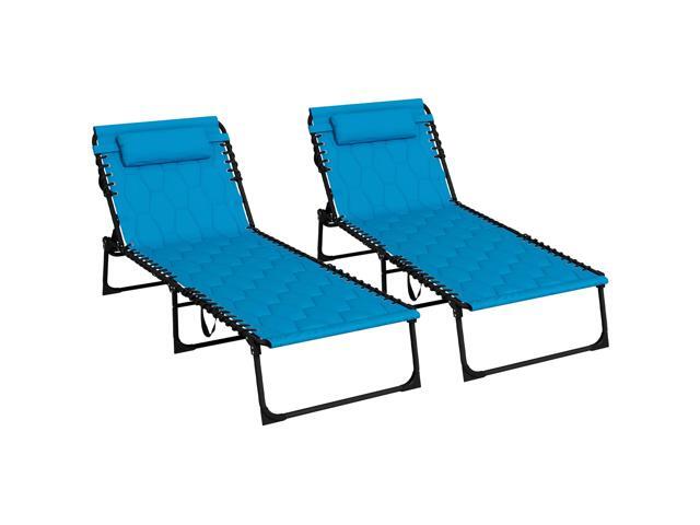 Click here for Folding Chaise Lounge Set with 5-level Reclining B... prices