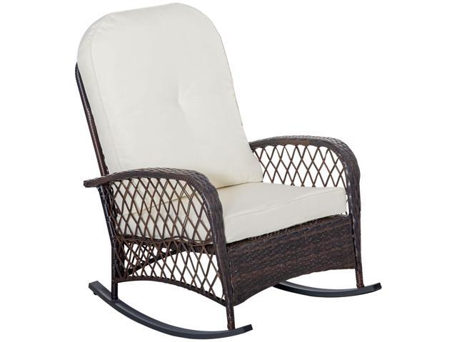 Click here for Outdoor Wicker Rocking Chair with Wide Seat  Thick... prices