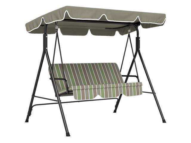 Click here for 3-Seat Outdoor Patio Swing Chair with Removable Cu... prices