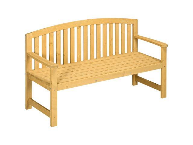 Click here for 56 Outdoor Wood Bench  2-Seater Garden Bench with... prices