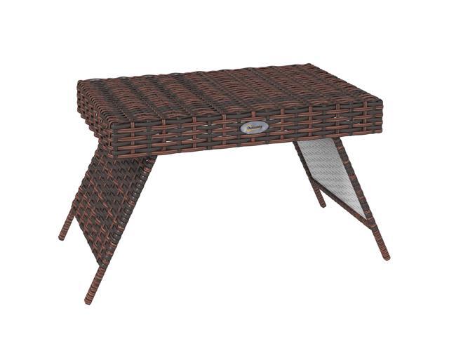 Click here for Folding Rattan Side Table  Outdoor End Table  Hand... prices